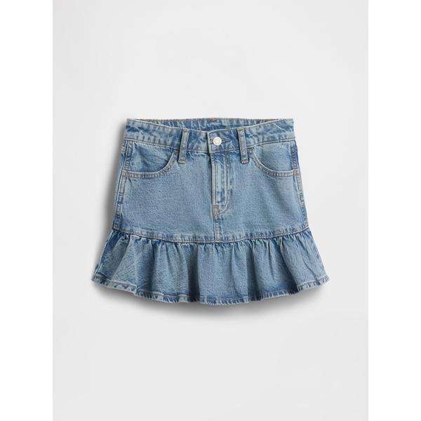『タイムセール実施中』ZOZO問い合わせ番号:105314582ショップ:GAP，ギャップブランド:GAP，ギャップ商品名:デニム ラッフルフリルスカート (キッズ)カテゴリ:スカート>スカートブランド品番:890607素材:コットン...