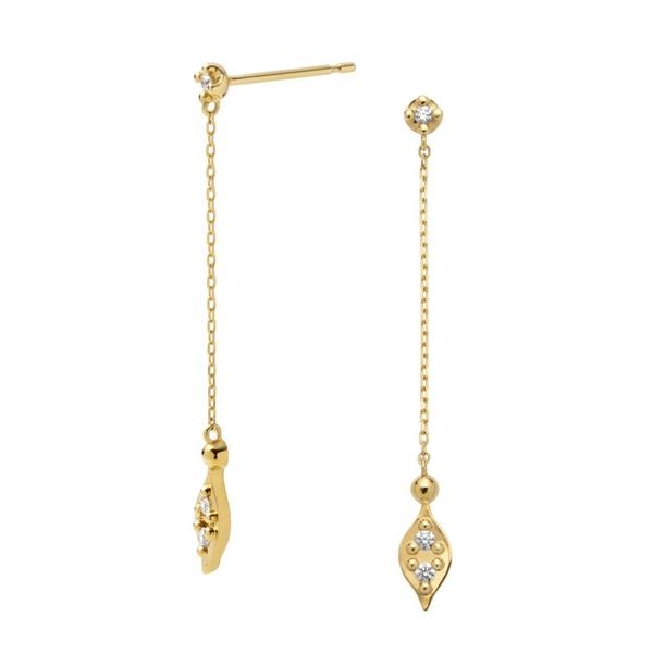 ※このアイテムは返品・交換対象外商品です。ZOZO問い合わせ番号:105314737ショップ:VENDOME AOYAMA，ヴァンドーム青山ブランド:VENDOME AOYAMA，ヴァンドーム青山商品名:K18YG ダイヤモンド ピアスカテ...