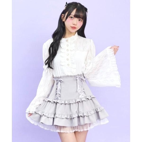 ZOZO問い合わせ番号:105314848ショップ:Secret Honey，シークレットハニーブランド:Secret Honey，シークレットハニー商品名:フロントフリル姫袖カットソーカテゴリ:トップス>Tシャツ/カットソーブランド...