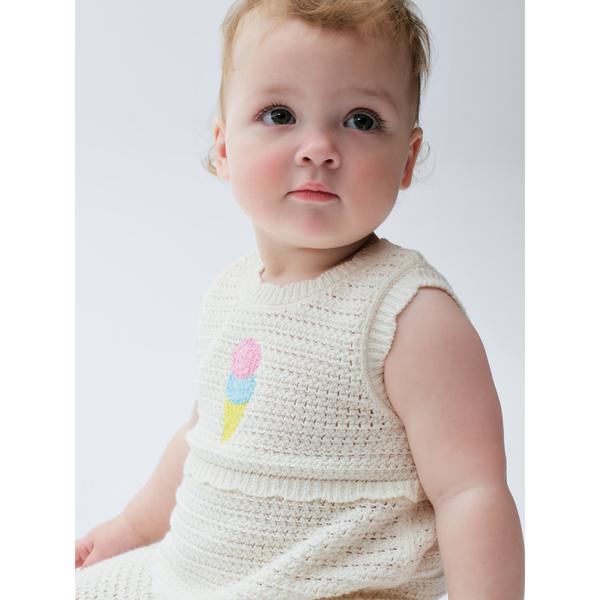 『タイムセール実施中』※このアイテムは返品・交換対象外商品です。ZOZO問い合わせ番号:105314947ショップ:GAP，ギャップブランド:GAP，ギャップ商品名:アイスクリーム クロシェ ショートオール (ベビー)カテゴリ:ママ＆ベビー...