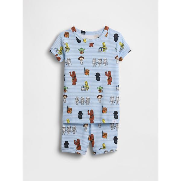 ZOZO問い合わせ番号:105314958ショップ:GAP，ギャップブランド:GAP，ギャップ，STAR WARS，スターウォーズ商品名:スター・ウォーズ オーガニック ブラッシュドコットン ショートパンツパジャマセット (幼児・ベビー)カ...