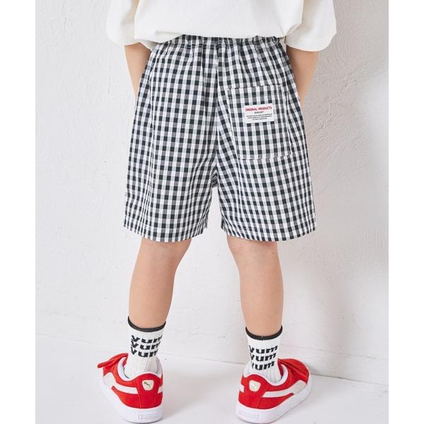 ZOZO問い合わせ番号:105315238ショップ:pairmanon，ペアマノンブランド:pairmanon，ペアマノン，coucou manon，ククゥ マノン商品名:ユニセックス ネームタグ付き サッカーチェックハーフパンツカテゴリ:...