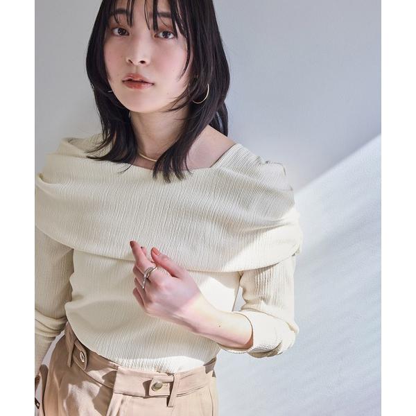 ZOZO問い合わせ番号:105315347ショップ:VIS，ビスブランド:VIS，ビス商品名:ジャガードオフショルプルオーバー/イージーケアカテゴリ:トップス>Tシャツ/カットソーブランド品番:2026-A-BVM16130素材:（表...