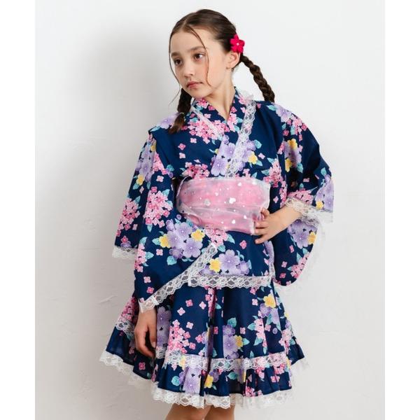 ZOZO問い合わせ番号:105315762ショップ:ROBE FAMILLE，ローブファミーユブランド:ALICE MAGIC，アリスマジック商品名:ドレス浴衣 帯セット 簡単着付け Alice Magic 子供服 キッズ 夏祭りカテゴリ:...