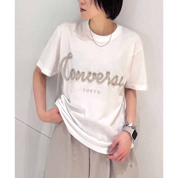 ZOZO問い合わせ番号:105316019ショップ:CONVERSE TOKYO，コンバーストウキョウブランド:CONVERSE TOKYO，コンバーストウキョウ商品名:SPINDLE LOGO TEEカテゴリ:トップス>Tシャツ/カ...