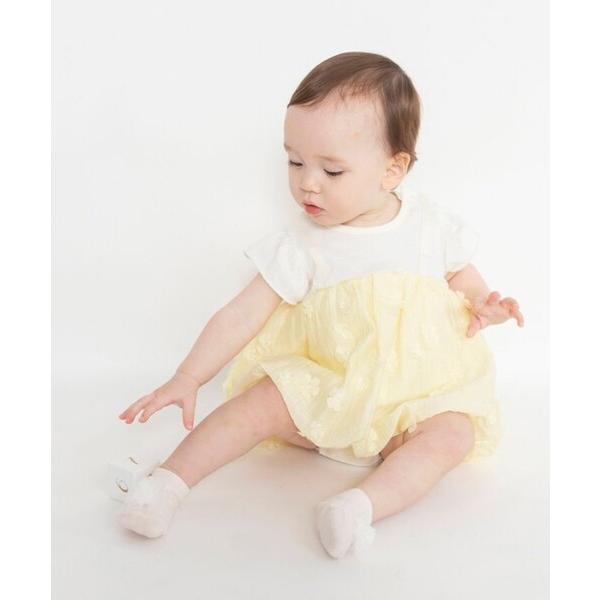 ※このアイテムは返品・交換対象外商品です。ZOZO問い合わせ番号:105351706ショップ:branshes，ブランシェスブランド:branshes，ブランシェス商品名:お花付きバルーンカバーオールカテゴリ:ママ＆ベビー>ロンパース...