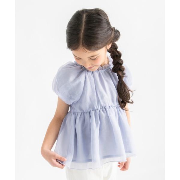 『タイムセール実施中』ZOZO問い合わせ番号:105351715ショップ:branshes，ブランシェスブランド:branshes，ブランシェス商品名:【プチレディ】オーガンジーパフスリーブトップスカテゴリ:トップス>シャツ/ブラウス...