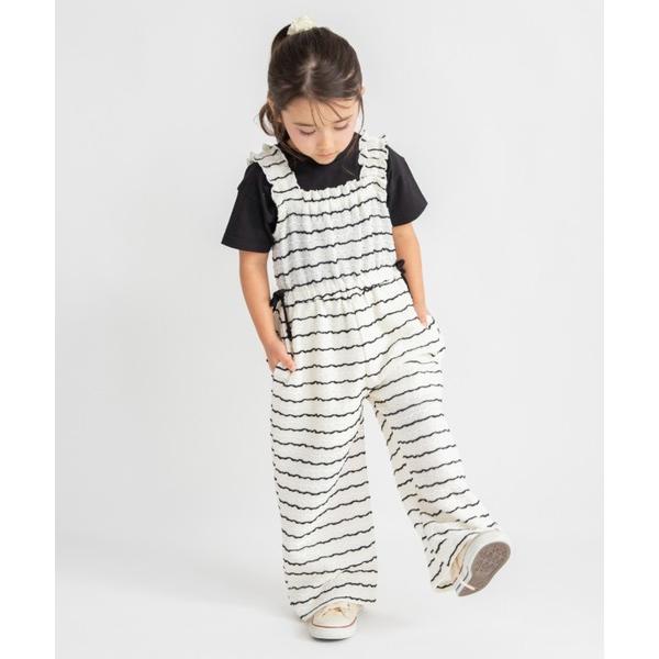 ZOZO問い合わせ番号:105351727ショップ:branshes，ブランシェスブランド:branshes，ブランシェス商品名:【おそろい】カットジャガードサロペットカテゴリ:オールインワン・サロペット>サロペット/オーバーオールブ...