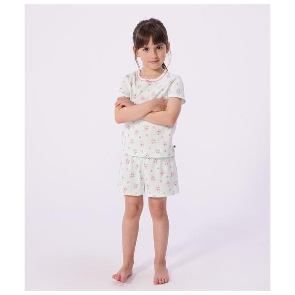 『セール実施中』ZOZO問い合わせ番号:105351958ショップ:PETIT BATEAU，プチバトーブランド:PETIT BATEAU，プチバトー商品名:フラワープリント半袖パジャマカテゴリ:ルームウェア>ルームウェア/パジャマブ...