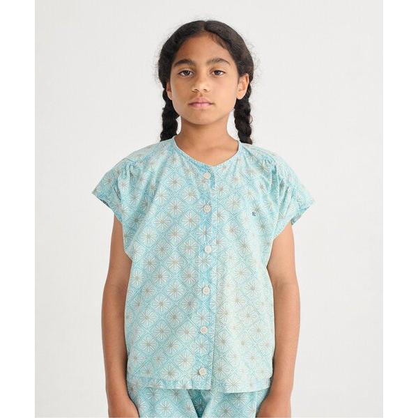 ZOZO問い合わせ番号:105352090ショップ:F.O.Online Store，エフオーオンラインストアブランド:BOBO CHOSES，ボボショーズ商品名:総柄Daisy Mosaic 半袖ブラウス【キッズ】カテゴリ:トップス&gt...