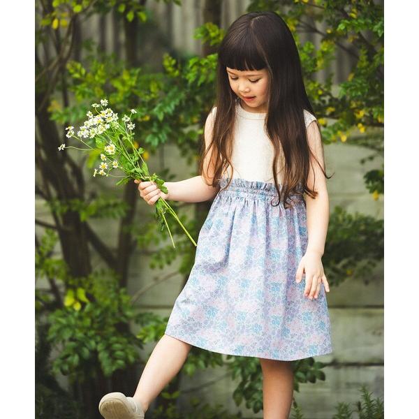 ZOZO問い合わせ番号:105352552ショップ:BEAMS HEART，ビームスハートブランド:BEAMS mini，ビームスミニ商品名:フラワー 切替 ノースリーブ ワンピース 2026SS（90〜150cm）子供服 夏物 まとめ買い...