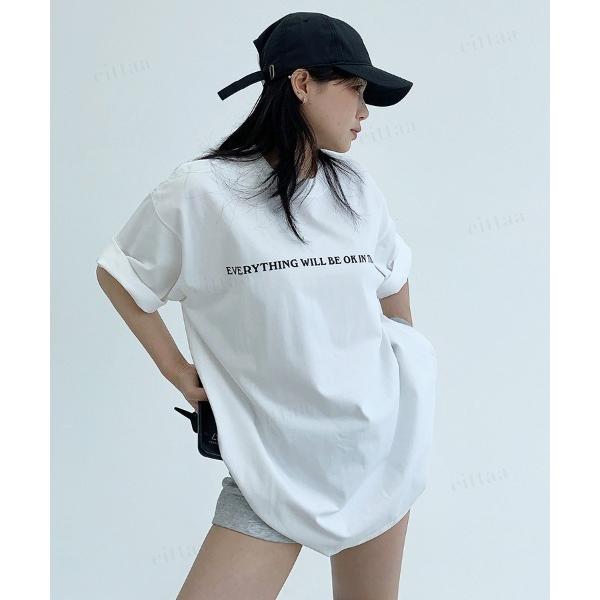 ZOZO問い合わせ番号:105353021ショップ:Dalfwin，ダールフィンブランド:Dalfwin，ダールフィン商品名:韓国ファッション EVERYTHING英字ロゴ半袖Tシャツカテゴリ:トップス>Tシャツ/カットソーブランド品...