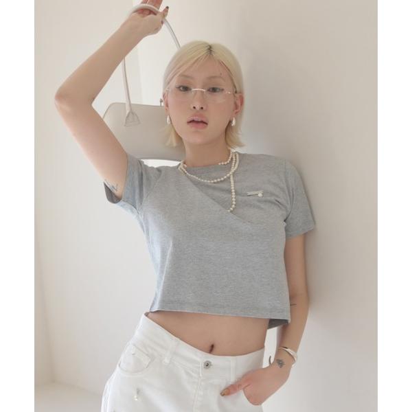 ZOZO問い合わせ番号:105353271ショップ:JOSE MOON，ジョゼムーンブランド:JOSE MOON，ジョゼムーン商品名:EYLET STUDS MINI TSHIRT/アイレットスタッズミニTシャツカテゴリ:トップス>T...