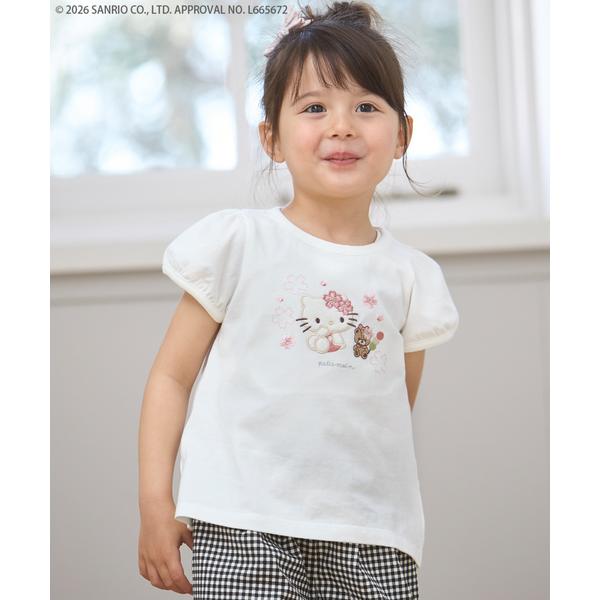 ZOZO問い合わせ番号:105388411ショップ:petit main，プティマインブランド:petit main，プティマイン商品名:【サンリオキャラクターズ】お花見Tシャツカテゴリ:トップス>Tシャツ/カットソーブランド品番:9...