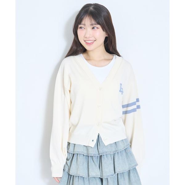 ZOZO問い合わせ番号:105388421ショップ:NARUMIYA ONLINE，ナルミヤ オンラインブランド:LOVETOXIC，ラブトキシック商品名:【UV/洗える】バックロゴカーディガンカテゴリ:トップス>カーディガン/ボレロ...