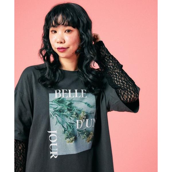 ZOZO問い合わせ番号:105388551ショップ:LEPSIM，レプシィムブランド:LEPSIM，レプシィム商品名:袖レースレイヤード長袖T　645485カテゴリ:トップス>Tシャツ/カットソーブランド品番:645485素材:本体：...