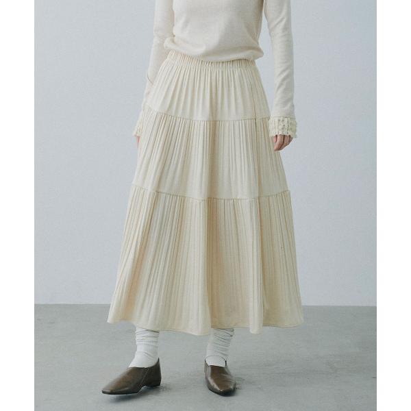 ZOZO問い合わせ番号:105388610ショップ:Ada.，エイダブランド:Mirette，ミレット商品名:エアリーティアード プリーツミモレ丈スカート / Airy Tiered Pleated Midi Skirtカテゴリ:スカート&...