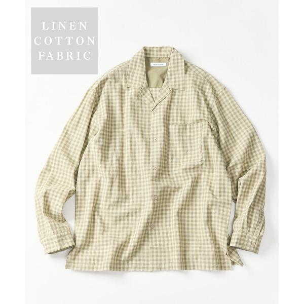 『タイムセール実施中』ZOZO問い合わせ番号:105388705ショップ:FREAK'S STORE，フリークスストアブランド:FREAK'S STORE，フリークスストア商品名:LINEN COTTON OPEN COLLAR SHIRT...