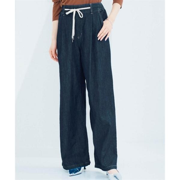 ZOZO問い合わせ番号:105388822ショップ:nissen，ニッセンブランド:nissen，ニッセン商品名:6.7oz綿100％セミワイドデニムタックイージーパンツ（はっ水）カテゴリ:パンツ>デニムパンツブランド品番:CIH04...