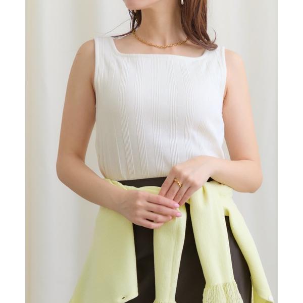 ZOZO問い合わせ番号:105424305ショップ:COHINA STORE，コヒナストアブランド:COHINA，コヒナ商品名:カップ付きスクエアネックタンクトップ 【低身長・小柄女性】カテゴリ:トップス>タンクトップブランド品番:C...