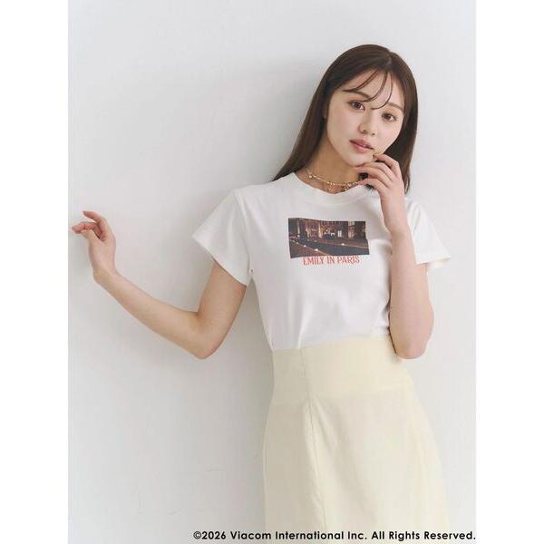 『タイムセール実施中』ZOZO問い合わせ番号:105424558ショップ:MERCURYDUO，マーキュリーデュオブランド:MERCURYDUO，マーキュリーデュオ商品名:【EMILY IN PARISコラボ】グラフィックロゴTシャツカテゴ...