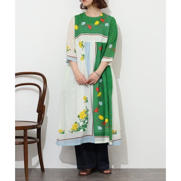 『タイムセール実施中』ZOZO問い合わせ番号:105424605ショップ:FUNALIVE，ファンアライブブランド:kilki，キルキー，FUNALIVE，ファンアライブ商品名:kilki スカーフプリントワンピース 半端袖カテゴリ:ワンピ...