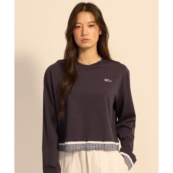 ZOZO問い合わせ番号:105424852ショップ:Mardi Mercredi，マルディメクルディブランド:Mardi Mercredi，マルディメクルディ商品名:DESTROYED LAYERED TOP CHECKカテゴリ:トップス&...