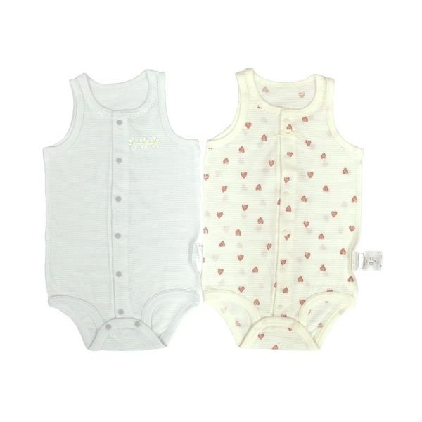 ※このアイテムは返品・交換対象外商品です。ZOZO問い合わせ番号:105425348ショップ:トイザらス・ベビーザらス，トイザラス ベビーザラスブランド:トイザらス・ベビーザらス，トイザラスベビーザラス商品名:２枚組 涼感袖なし前開きロンパ...