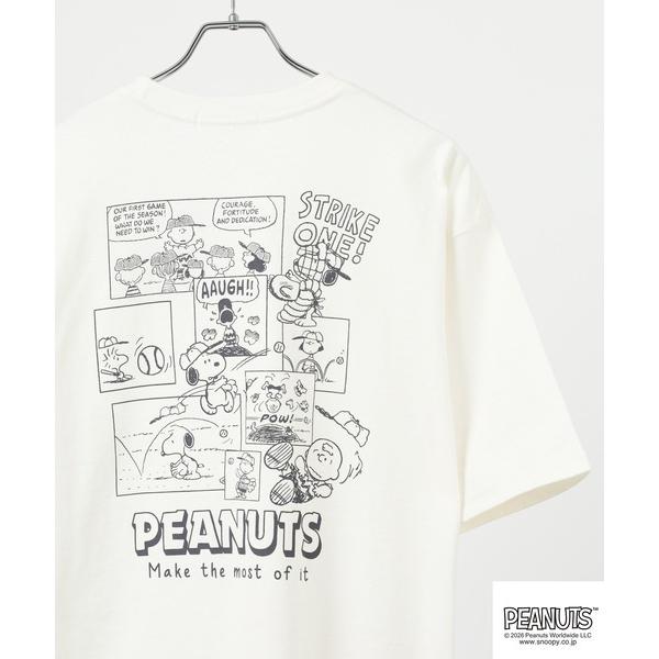 ZOZO問い合わせ番号:105425706ショップ:FUNALIVE，ファンアライブブランド:PEANUTS，ピーナッツ，FUNALIVE，ファンアライブ商品名:PEANUTS コミック柄プリントヘビーウェイトドロップショルダーTカテゴリ:...