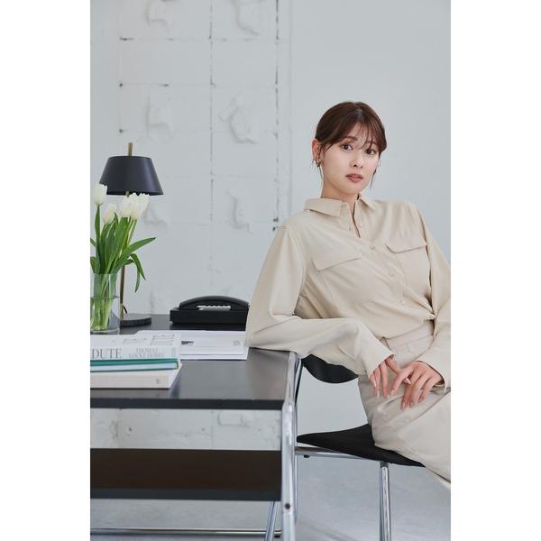 ZOZO問い合わせ番号:105426239ショップ:Her lip to，ハーリップトゥブランド:Her lip to，ハーリップトゥー商品名:Multi-Way Twill Shirtカテゴリ:トップス>シャツ/ブラウスブランド品番...