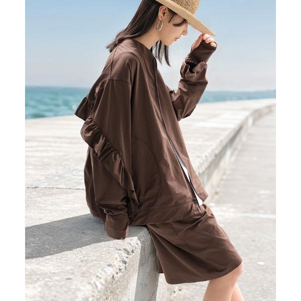 ZOZO問い合わせ番号:105426502ショップ:HUG.U，ハグユーブランド:HUG.U，ハグユー商品名:「 着るUVカット 」 フリル袖ラッシュガード 2点セット / 遮蔽率 99%カテゴリ:水着/着物・浴衣>ラッシュガードブラ...