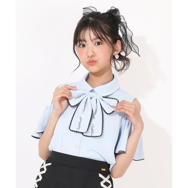 ZOZO問い合わせ番号:105426653ショップ:BABYDOLL，ベビードールブランド:PINKHUNT，ピンクハント商品名:PINKHUNT ビッグリボン付き肩あきシャツ 1507Kカテゴリ:トップス>シャツ/ブラウスブランド品...