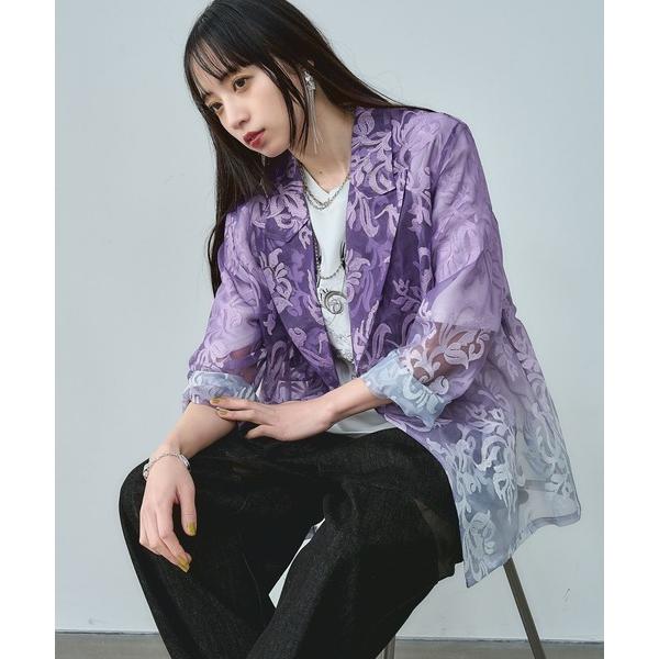 ZOZO問い合わせ番号:105426878ショップ:HARE，ハレブランド:HARE，ハレ商品名:グラデシアージャガードジャケット(HARE)カテゴリ:ジャケット/アウター>テーラードジャケットブランド品番:661660素材:本体：ポ...