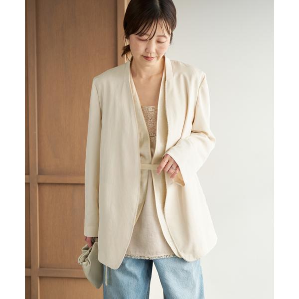 ZOZO問い合わせ番号:105427337ショップ:Plage，プラージュブランド:Plage，プラージュ商品名:Light nocollar ジャケットカテゴリ:ジャケット/アウター>ノーカラージャケットブランド品番:2601092...