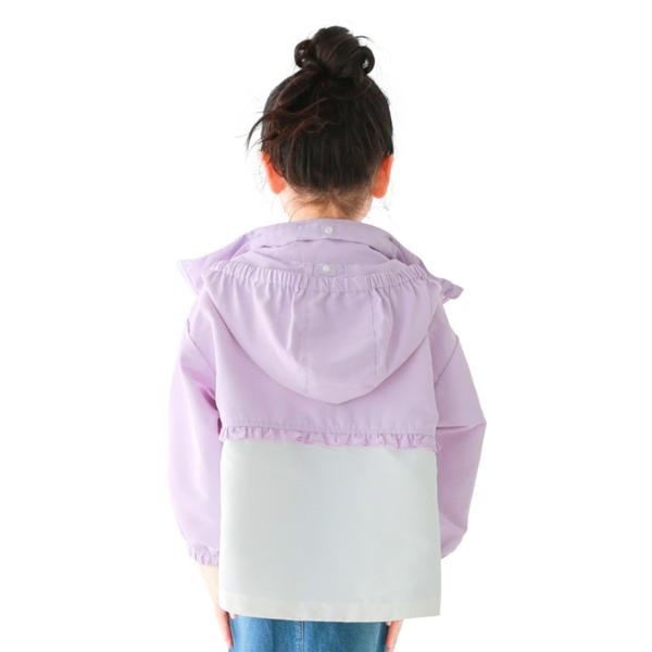 ZOZO問い合わせ番号:105427443ショップ:Wonder apartment，ワンダーアパートメントブランド:L.COPECK，エルコペック商品名:【フード収納可能】ウィンドブレーカー　＃背中フリル＃無地＃女児カテゴリ:ジャケット/...