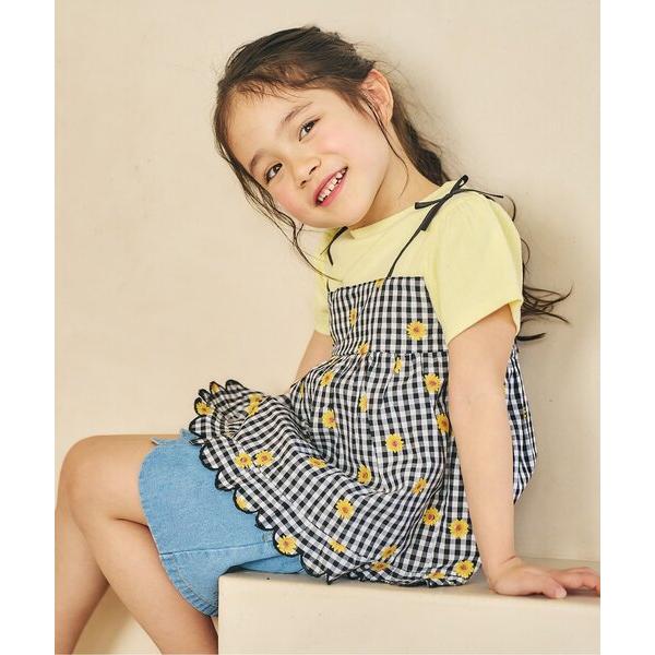 ZOZO問い合わせ番号:105462937ショップ:F.O.Online Store，エフオーオンラインストアブランド:apres les cours，アプレレクール商品名:フラワーフリルドッキングトップスカテゴリ:トップス>Tシャツ...