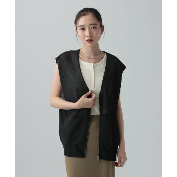 ZOZO問い合わせ番号:105462969ショップ:LEPSIM，レプシィムブランド:LEPSIM，レプシィム商品名:ペーパーWZIPベスト　656674カテゴリ:トップス>ベストブランド品番:656674素材:本体：ポリエステル55...