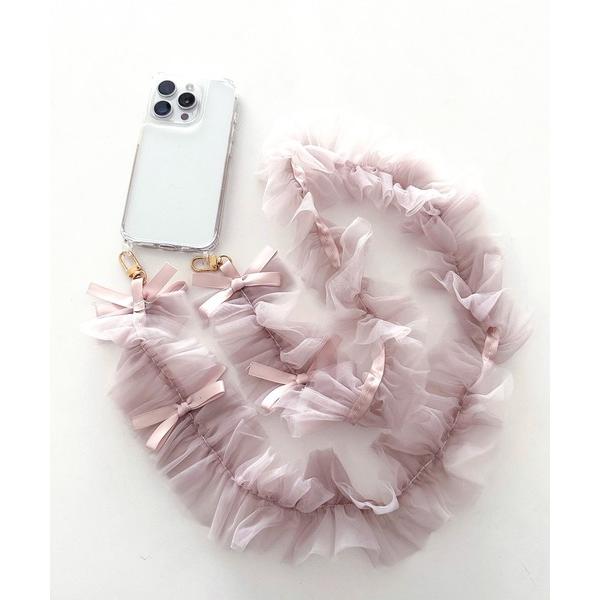 ZOZO問い合わせ番号:105463084ショップ:apres jour，アプレジュールブランド:apres jour，アプレジュール商品名:【apres jour×ARIAZ】リボンシアースマホストラップカテゴリ:PC・スマホグッズ/家電...