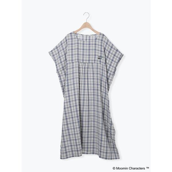 ZOZO問い合わせ番号:105463140ショップ:Samansa Mos2，サマンサ モスモスブランド:Samansa Mos2，サマンサ モスモス商品名:【MOOMIN×Samansa Mos2】刺繍ルームワンピースカテゴリ:雑貨/ホビ...