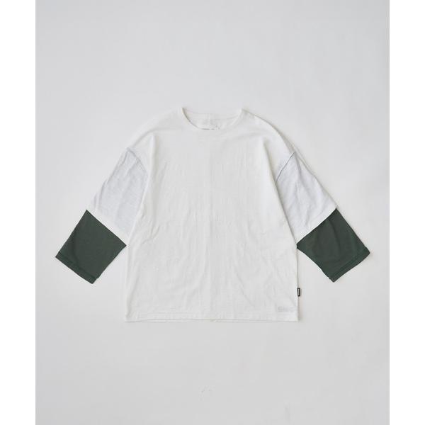 ZOZO問い合わせ番号:105463142ショップ:HIKA，ヒカブランド:ADAM PATEK，アダムパテック商品名:slub reversible two-tone 3-4 T 七分袖Tシャツカテゴリ:トップス>Tシャツ/カットソ...