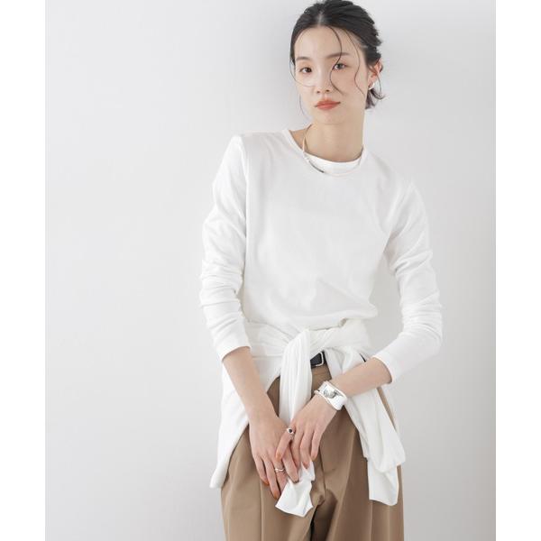 ZOZO問い合わせ番号:105463323ショップ:NANO universe，ナノユニバースブランド:NANO universe，ナノユニバース商品名:Repur加工 スムースシルケットロングスリーブトップスカテゴリ:トップス>Tシ...