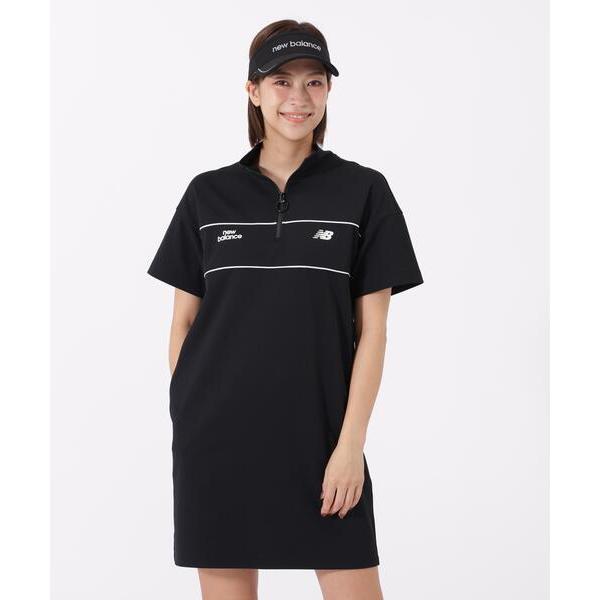 『セール実施中』ZOZO問い合わせ番号:105463387ショップ:the HOUSE，ザハウスブランド:New Balance Golf，ニューバランスゴルフ商品名:【new balance golf】スウェット ハーフジップ ワンピース...