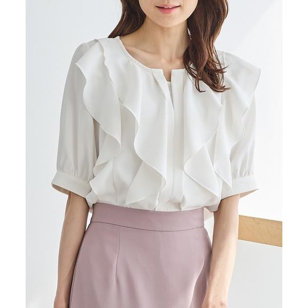ZOZO問い合わせ番号:105464399ショップ:Honeys，ハニーズブランド:Honeys，ハニーズ，GLACIER，グラシア商品名:ラッフルフリルブラウスカテゴリ:トップス>シャツ/ブラウスブランド品番:534-63-0246...