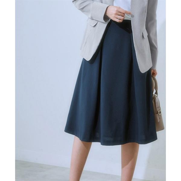 『タイムセール実施中』ZOZO問い合わせ番号:105464660ショップ:nissen，ニッセンブランド:7days Life Styling，セブンデイズライフスタイリング商品名:【吸汗速乾】ポケット付タックフレアスカート（ストレッチコー...