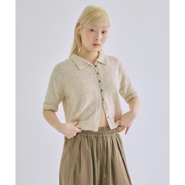 ZOZO問い合わせ番号:105464892ショップ:EN NEUME，エンノイムブランド:EN NEUME，エンノイム商品名:Textured Summer Knit Poloカテゴリ:トップス>ニット/セーターブランド品番:9604...