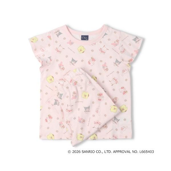 ZOZO問い合わせ番号:105465565ショップ:こどもの森e-shop，コドモノモリイーショップブランド:Crescent，クレッセント商品名:サンリオキャラクター総柄半袖パジャマカテゴリ:ルームウェア>ルームウェア/パジャマブラ...