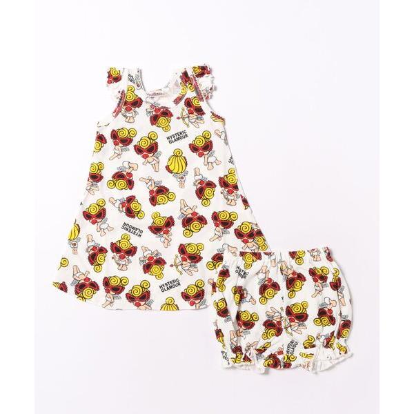 ※このアイテムは返品・交換対象外商品です。ZOZO問い合わせ番号:105466546ショップ:HYSTERIC MINI，ヒステリックミニブランド:HYSTERIC MINI，ヒステリックミニ商品名:ANGEL MINI総柄 チュニックセッ...