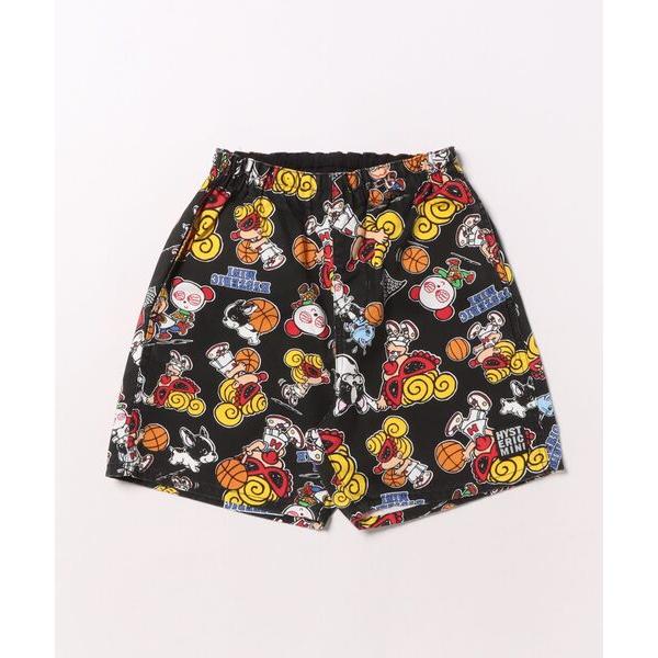ZOZO問い合わせ番号:105466629ショップ:HYSTERIC MINI，ヒステリックミニブランド:HYSTERIC MINI，ヒステリックミニ商品名:HYSTERIC MINI HOOPS総柄 ハーフパンツカテゴリ:パンツ>そ...