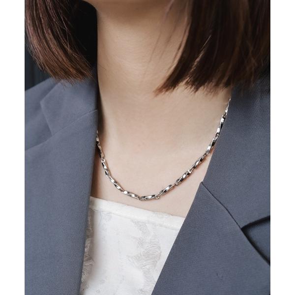 ZOZO問い合わせ番号:105466897ショップ:Parks TOKYO，パークストウキョウブランド:silo，シロ商品名:ツイストメタルチェーンネックレスカテゴリ:アクセサリー>ネックレスブランド品番:sl_KRM_001素材:合...