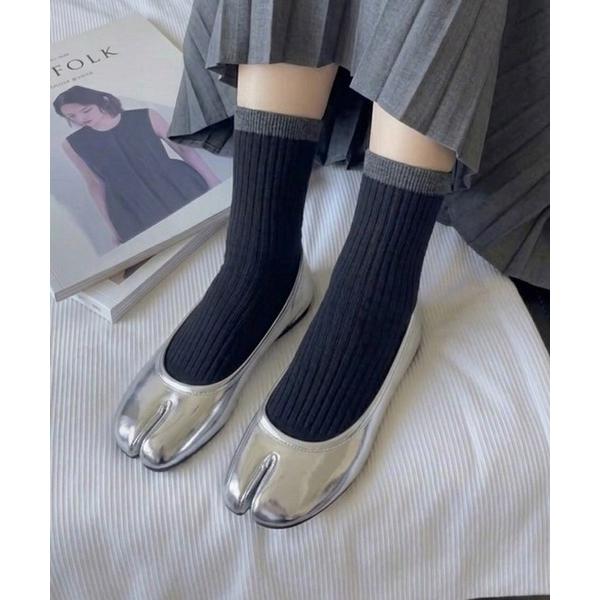 『タイムセール実施中』※このアイテムは返品・交換対象外商品です。ZOZO問い合わせ番号:105467444ショップ:Port，ポートブランド:Port，ポート商品名:【 Port / ポート 】 ライン リブ 足袋 ソックス #カテゴリ:レ...